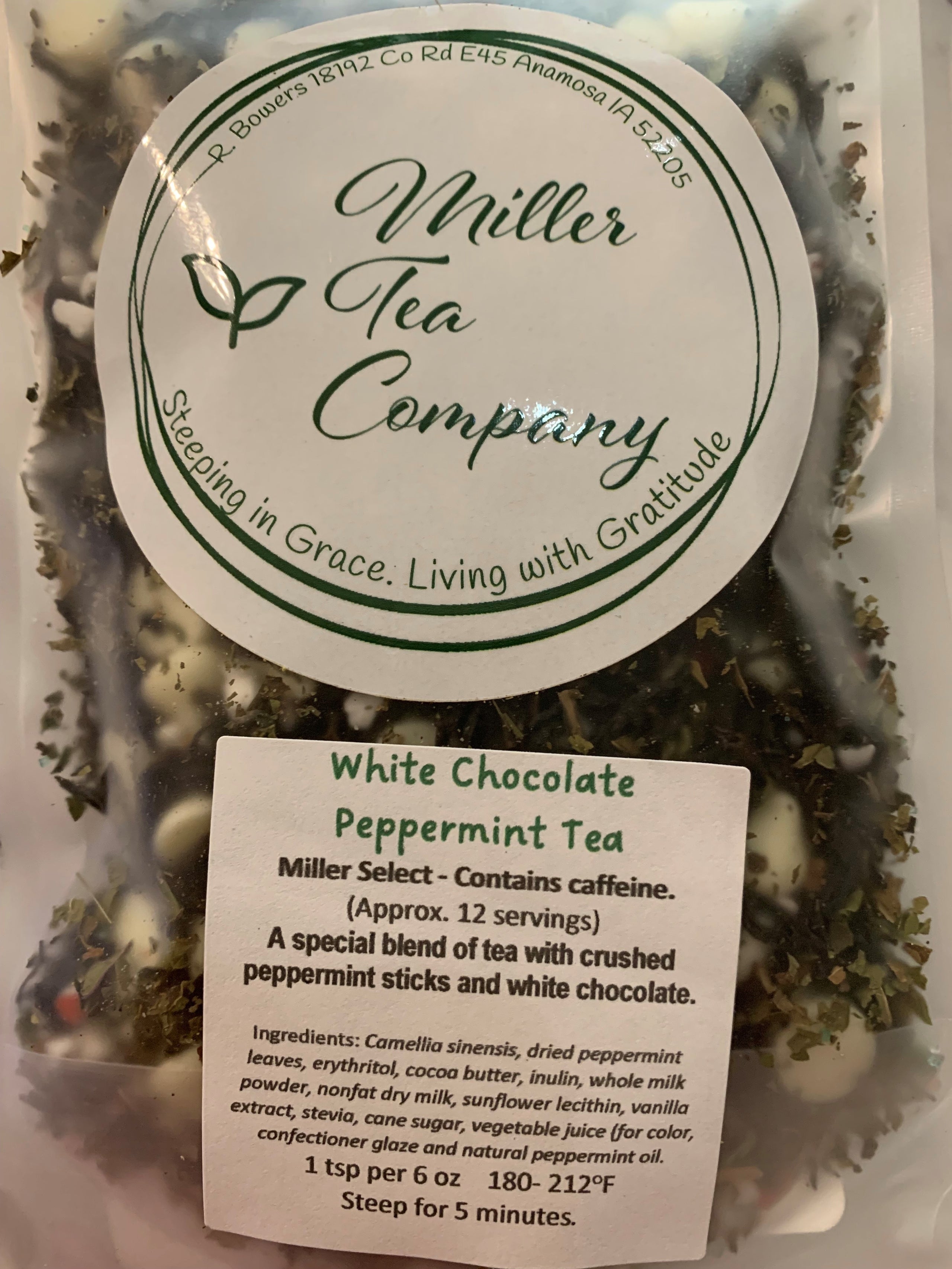 White Chocolate Peppermint Tea | Miller Tea Company